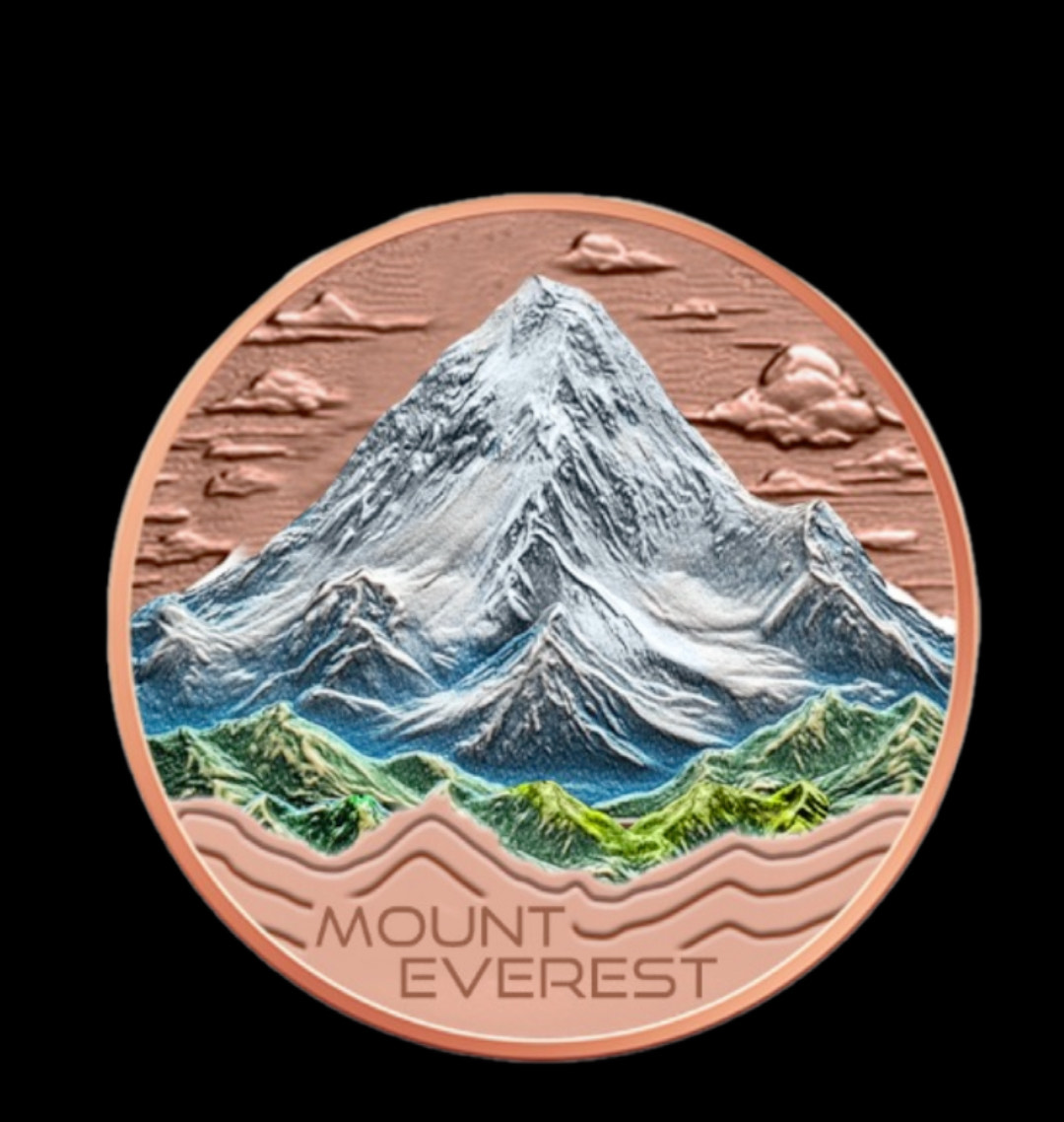 LAST ONE LEFT 5oz Mount Everest Colorized Copper | PeerMetals
