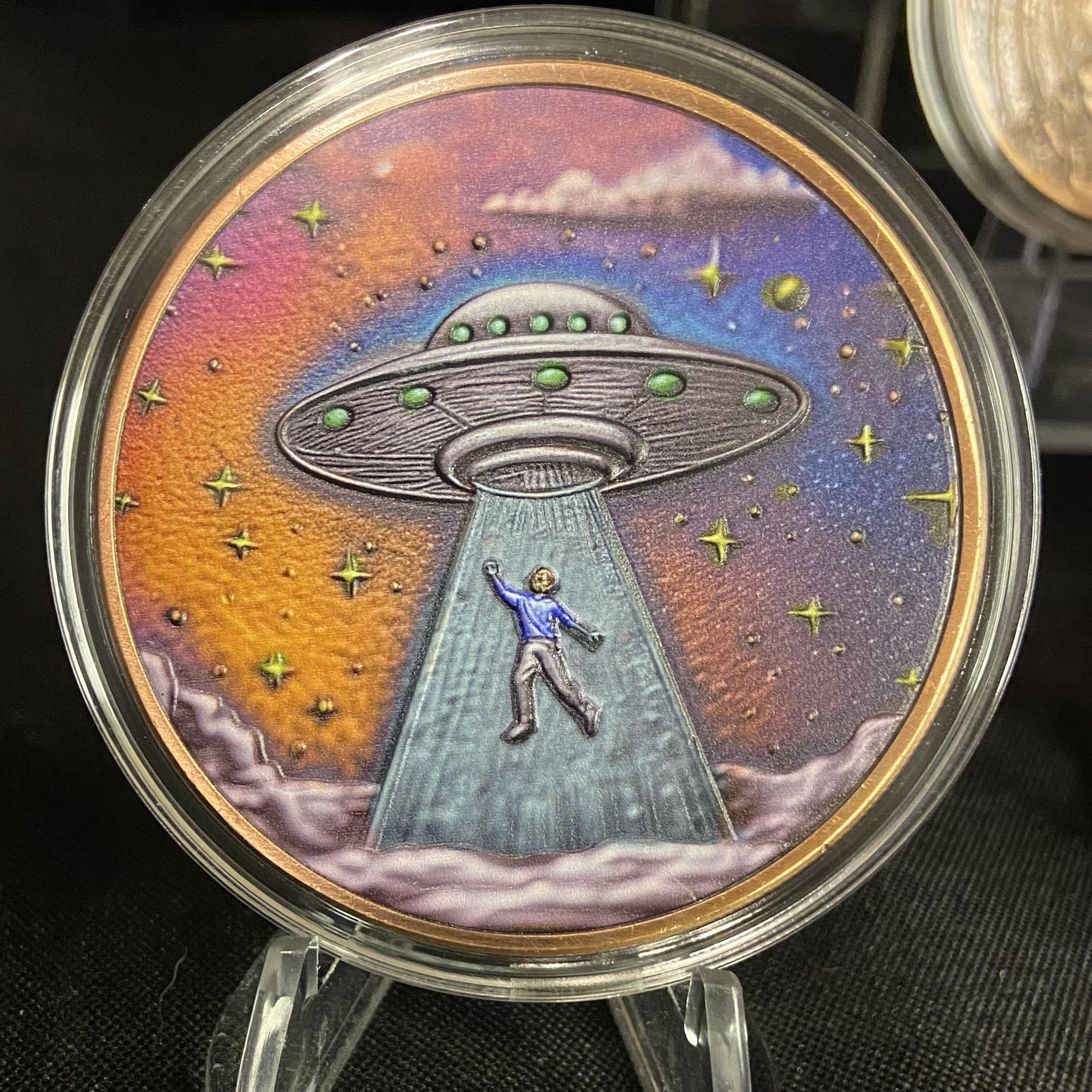 5oz Colorized Copper "Beam me up" | PeerMetals
