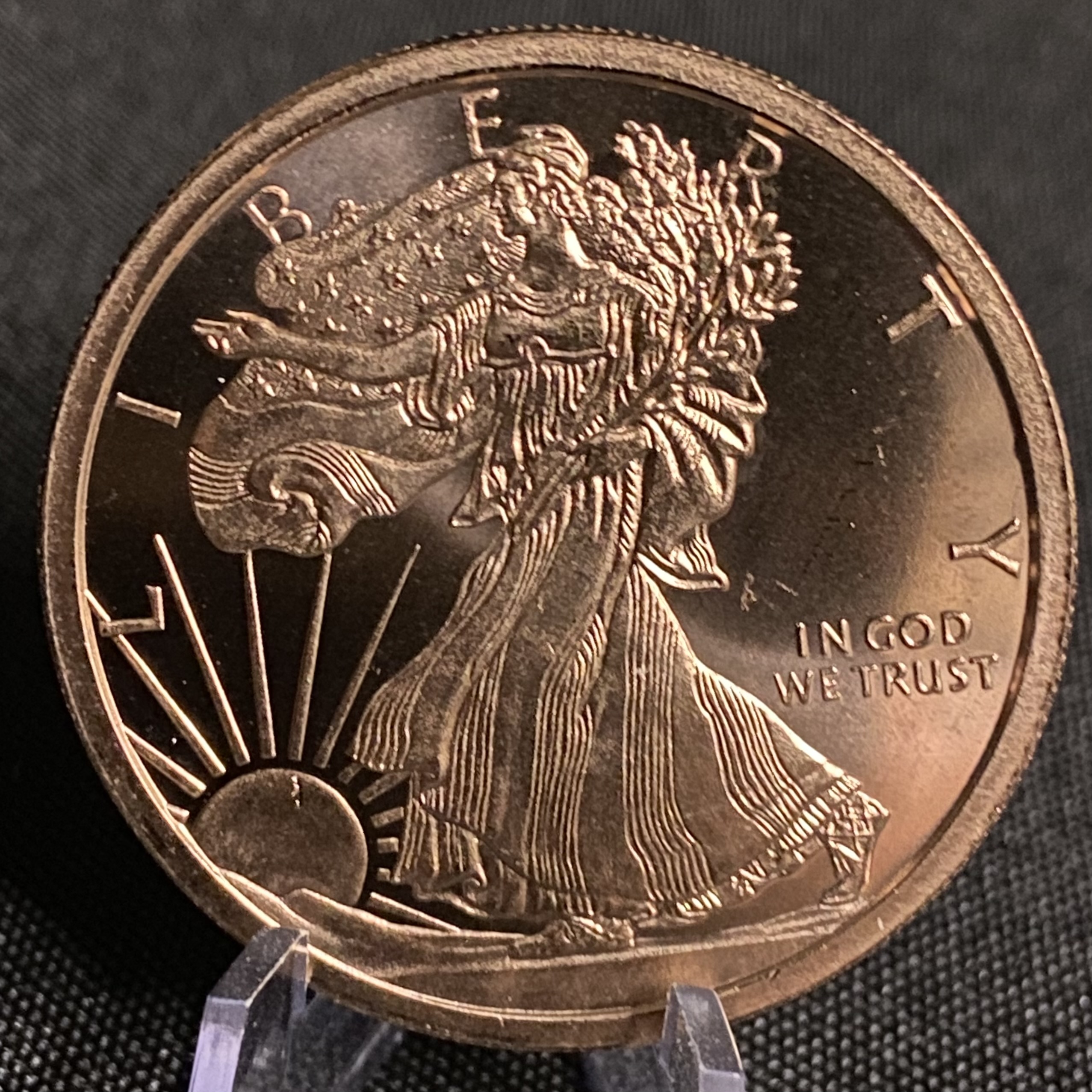 1 oz Copper Proof Walking Liberty | PeerMetals