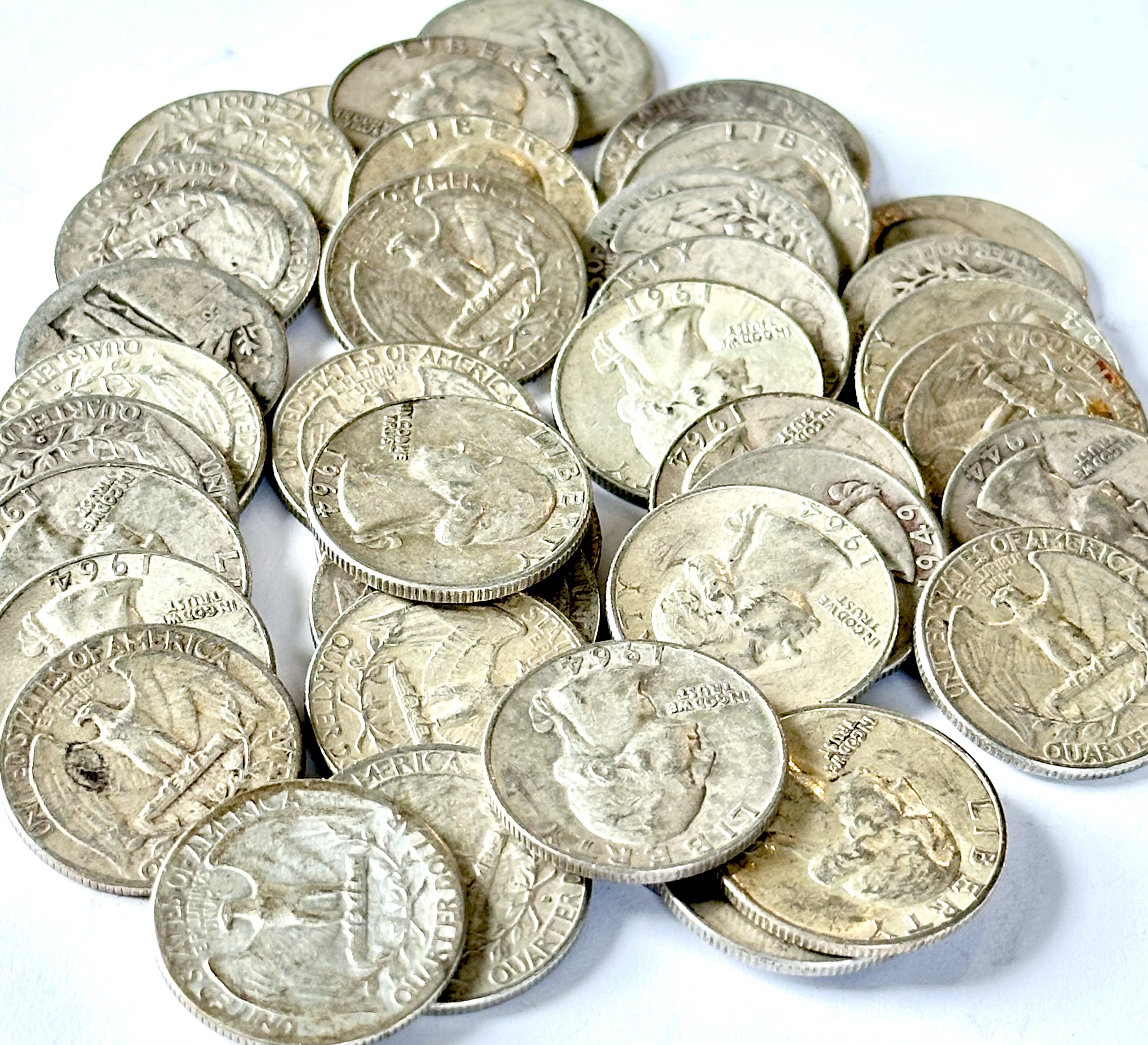 90% Silver Washington Quarters Roll of 40 FV$10 | PeerMetals