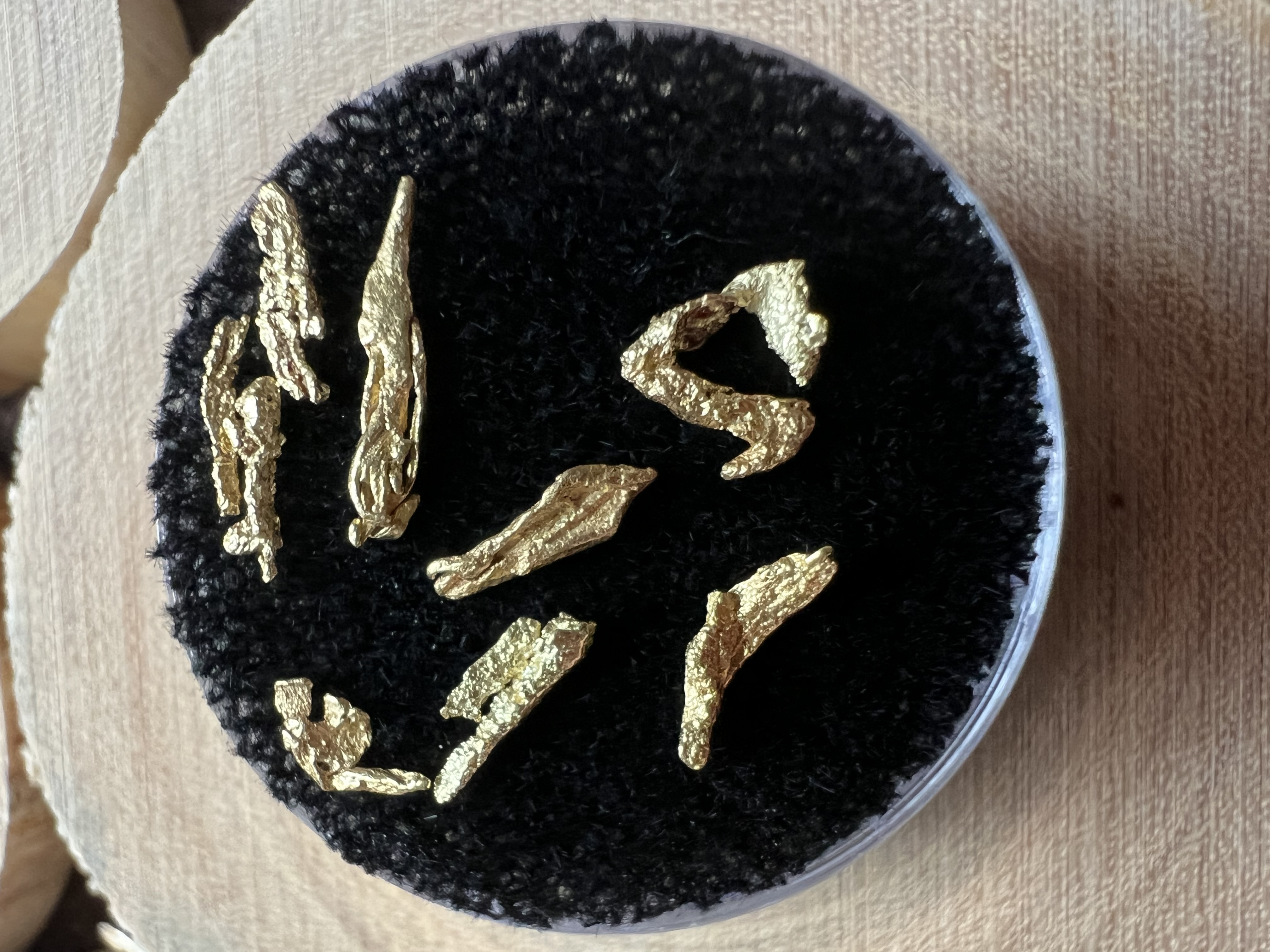 Natural Gold Nuggets "Yukon Wire" Gold .59gr | PeerMetals