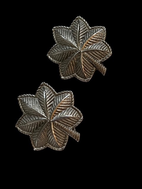 STERLING SILVER Vietnam Military Shoulder Pins 9M | PeerMetals