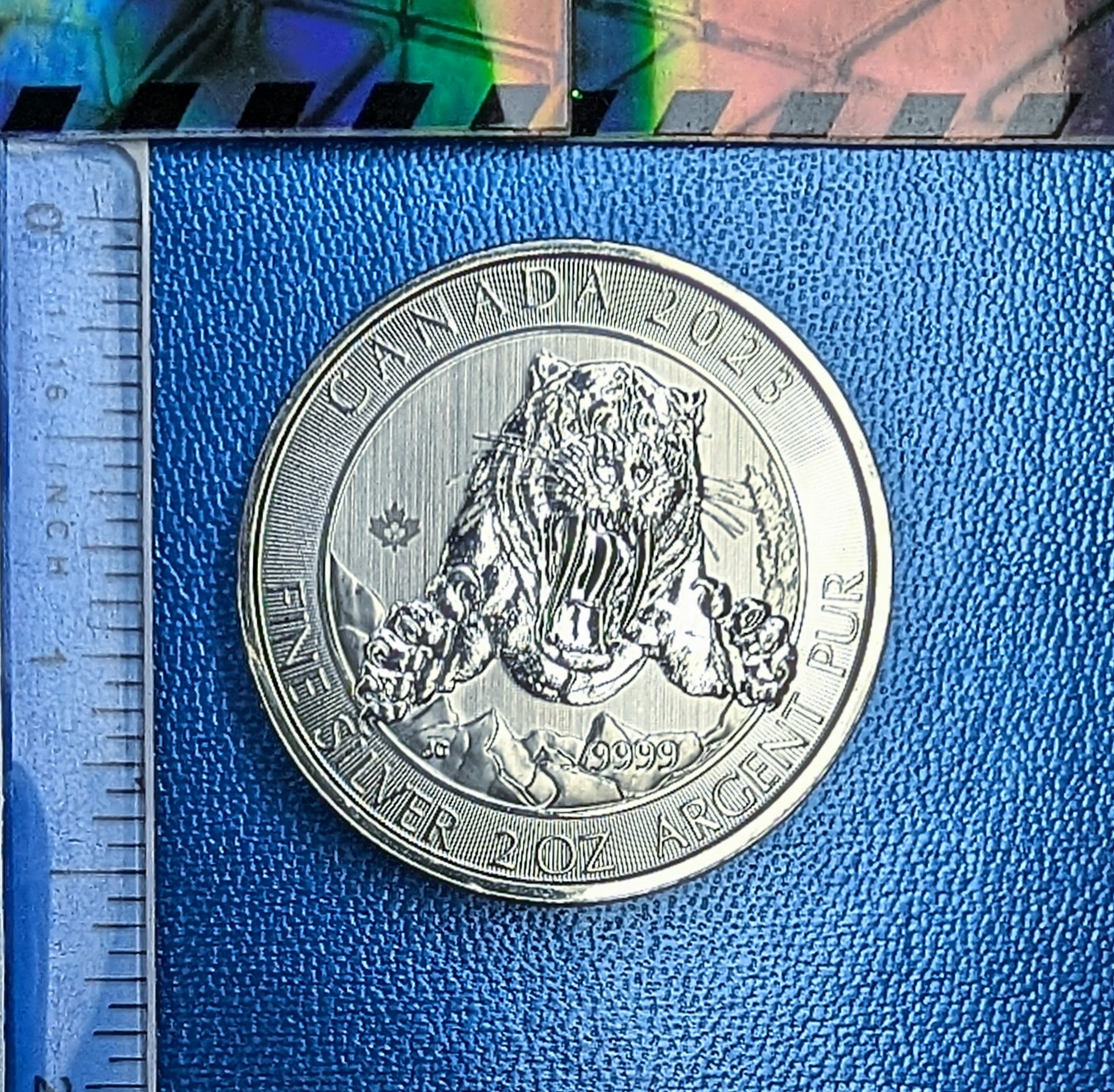 2 oz Silver Coin - Saber Tooth Tiger | PeerMetals