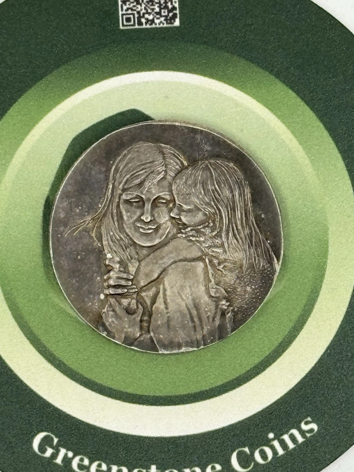 1975 Mother’s Day “Devotion” Silver Round James Franzen Hamilton Mint ...