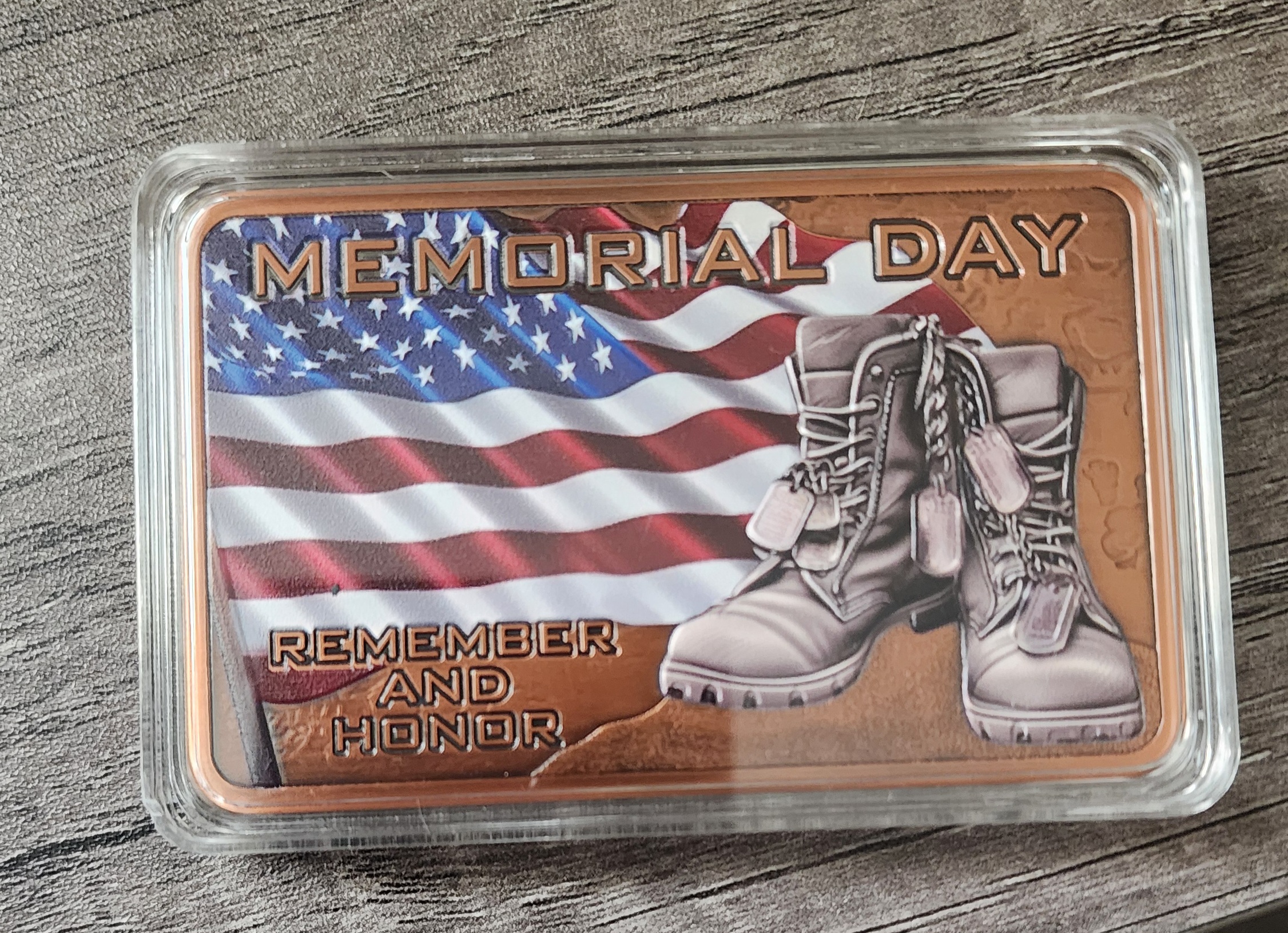 5oz Memorial Day Copper Bar | PeerMetals