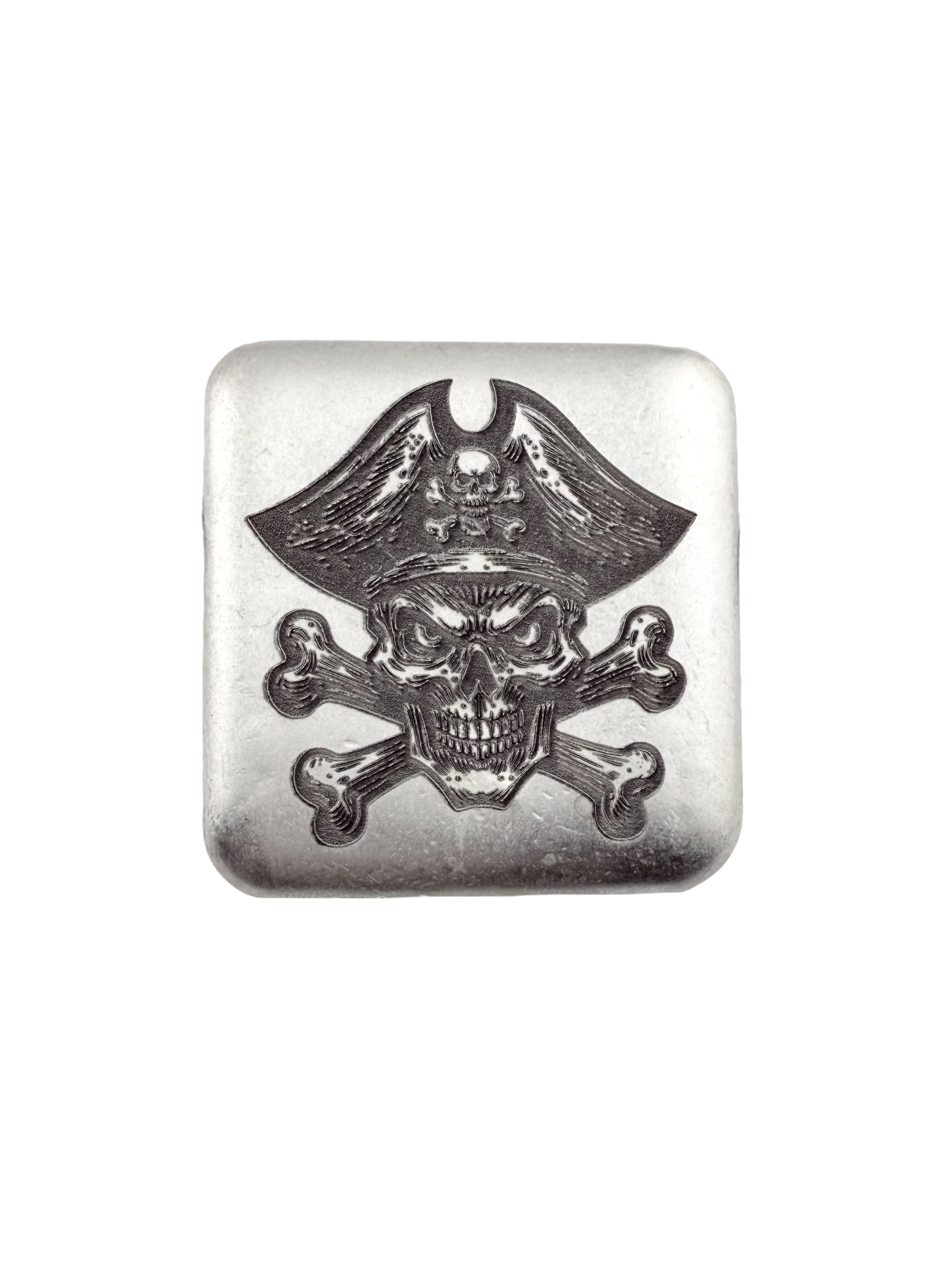 5 Troy Ounce 999 Fine Silver - Skull & Bones - | PeerMetals