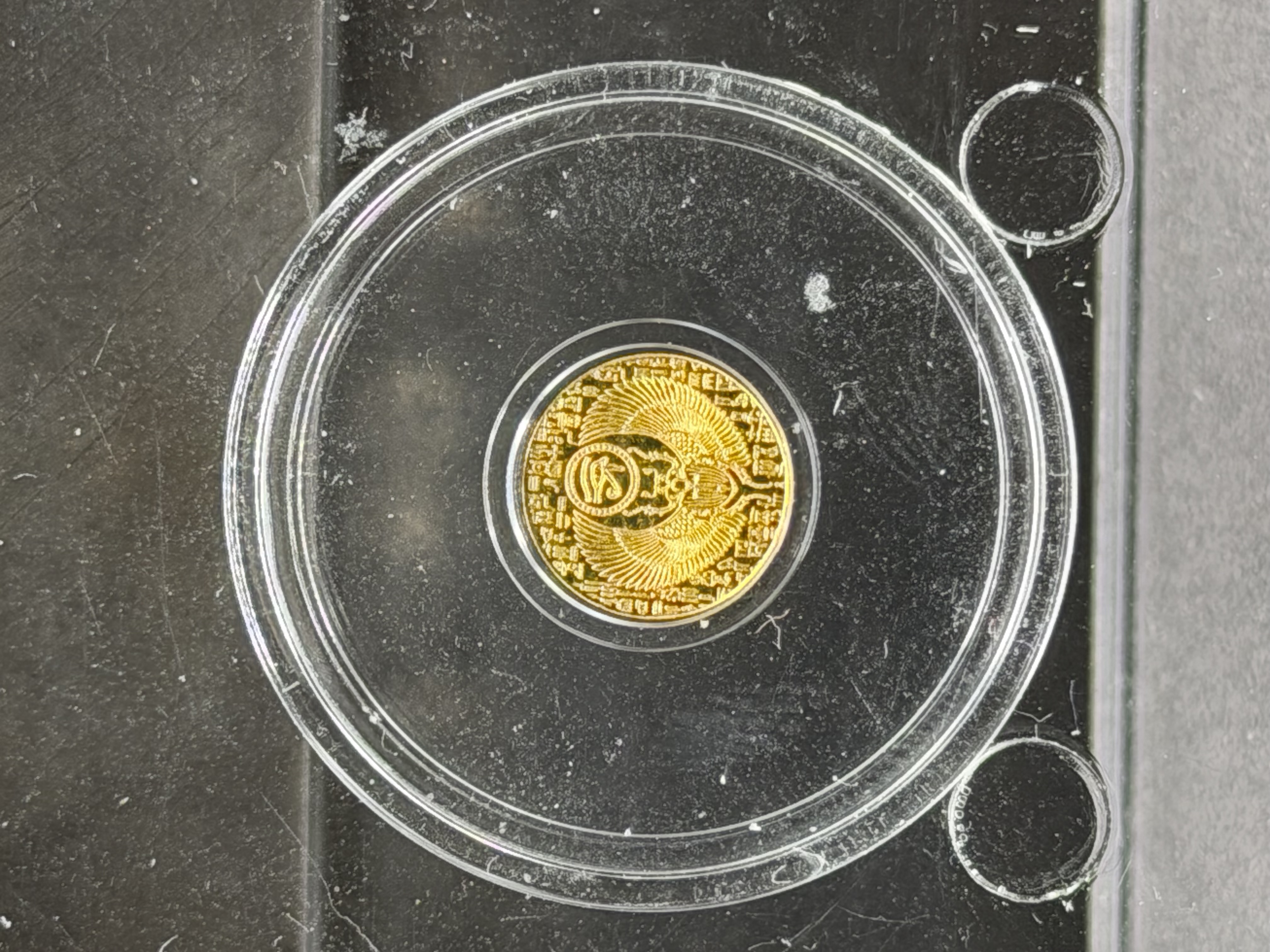 1/200th oz .9999 Fine Gold Monarch Egyptian Scarab | PeerMetals