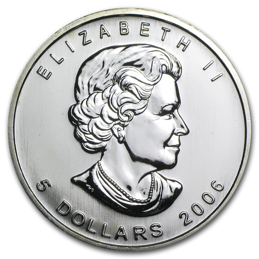 2006 Canada 1 oz Silver Maple Leaf Gem BU | PeerMetals