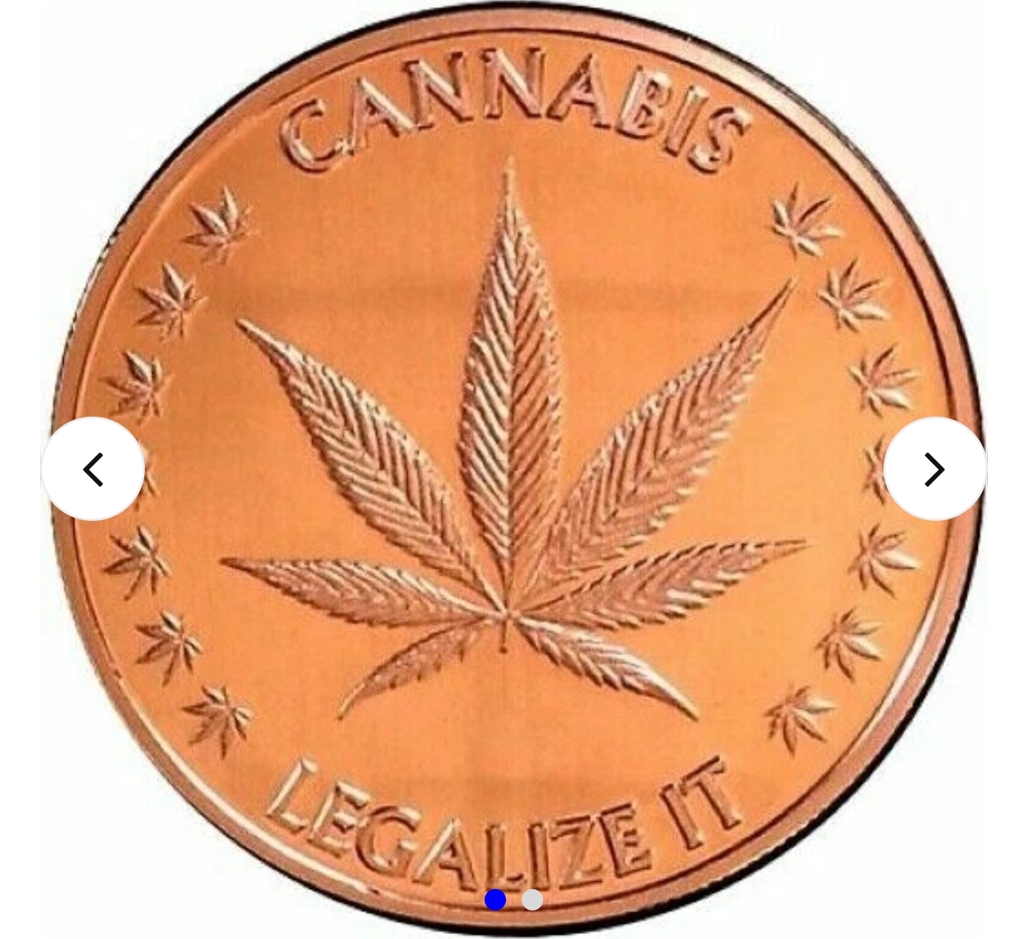 1 oz Copper Weed Legalization Round | PeerMetals