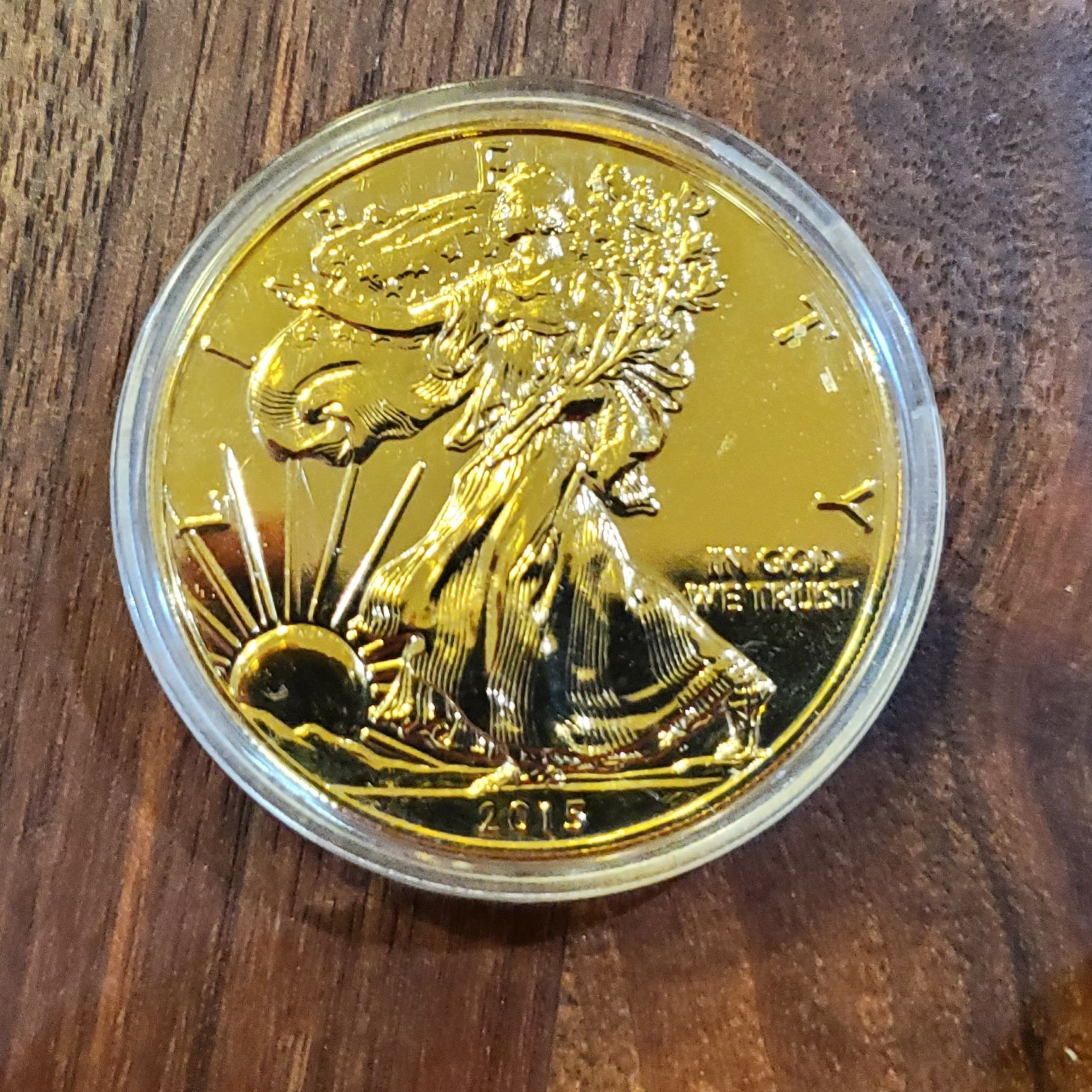 gilded silver eagle